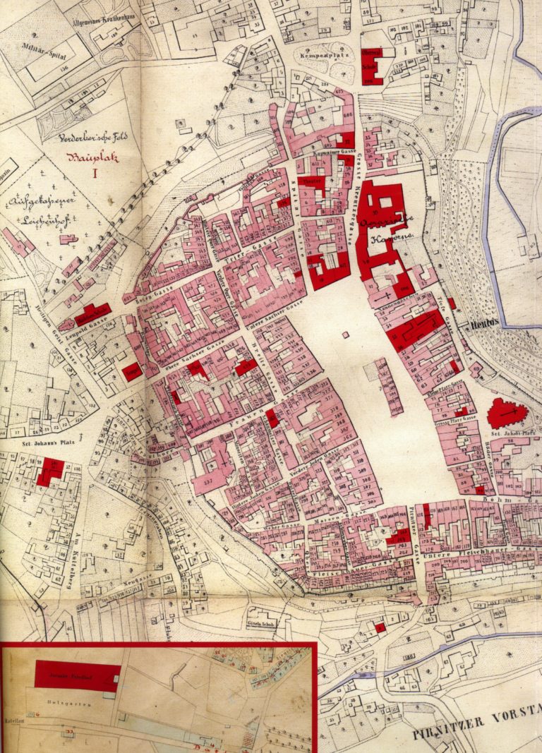 City of Iglau map 1876 (German) - Mahler Foundation